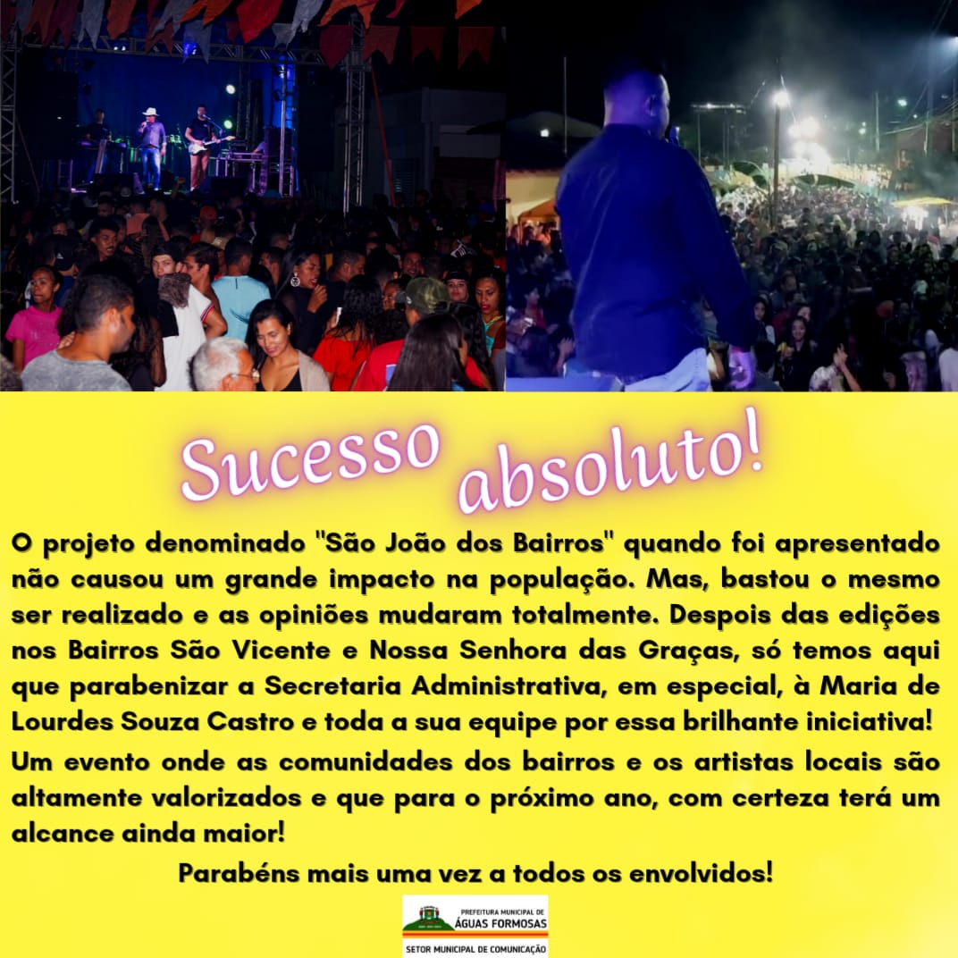Prefeitura Municipal de Águas Formosas